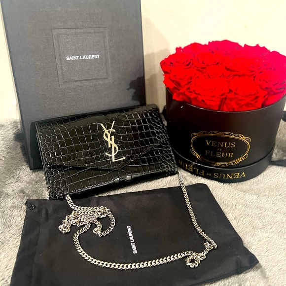 Yves Saint Laurent | Bags | Ysl Kate Croc Woc | Poshmark